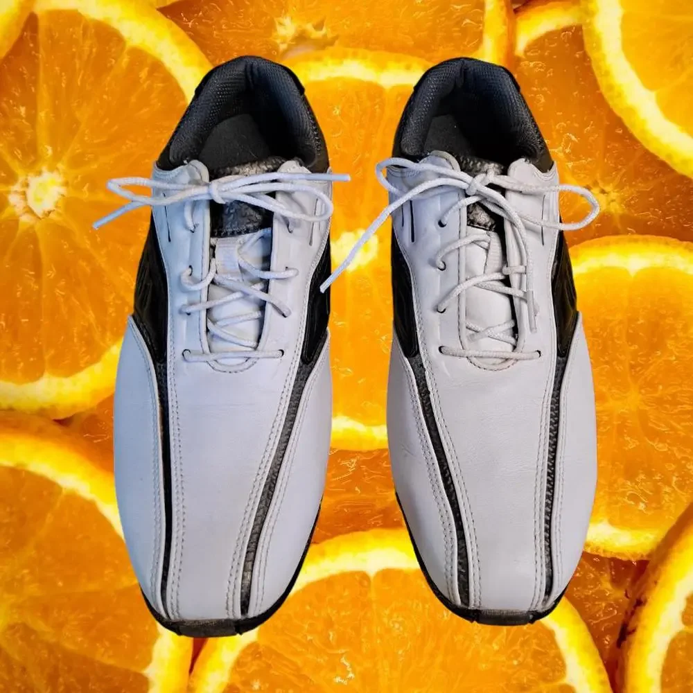 Shoes | Fj Street Black And White Soft Spike Golf Shoes Model 56478 ...